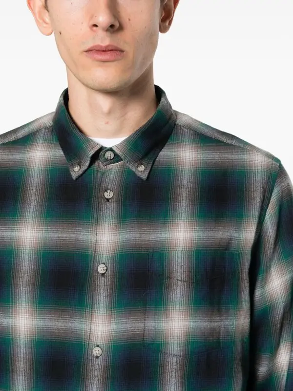 Woolrich Madras Plaid-check Flannel Shirt