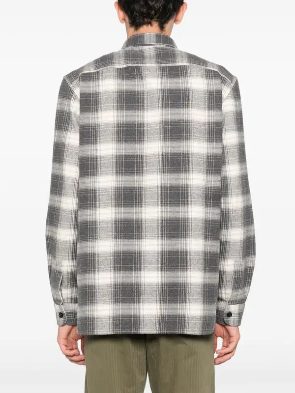 Woolrich Plaid-check Flannel Shirt - Grey