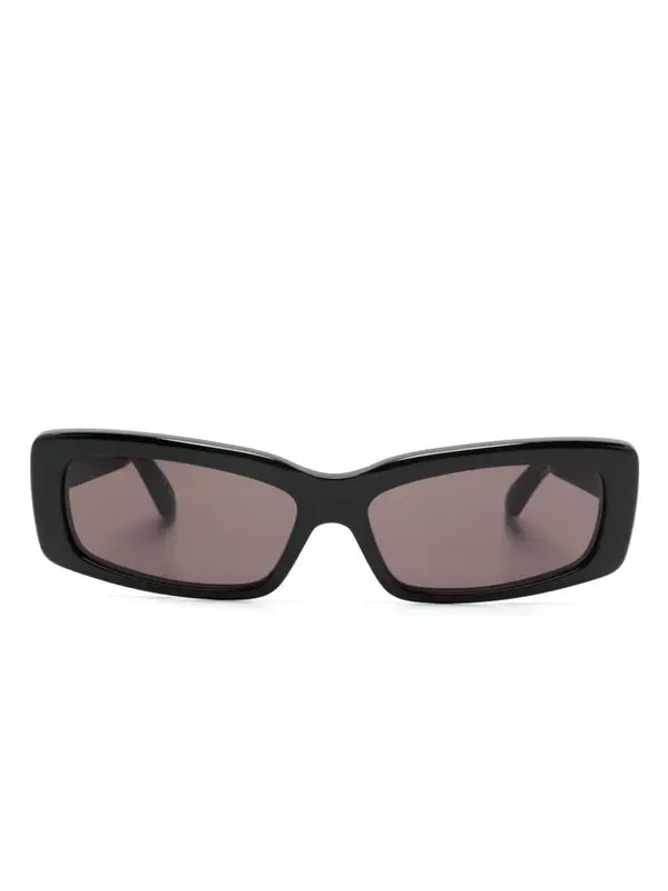 Balenciaga Oversized Rectangle-frame Sunglasses - Black