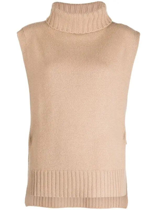 Vince Roll-neck Sleeveless Jumper