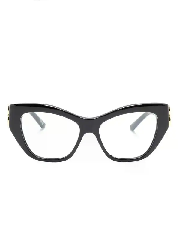 Balenciaga Cat-eye Frame Glasses - Black