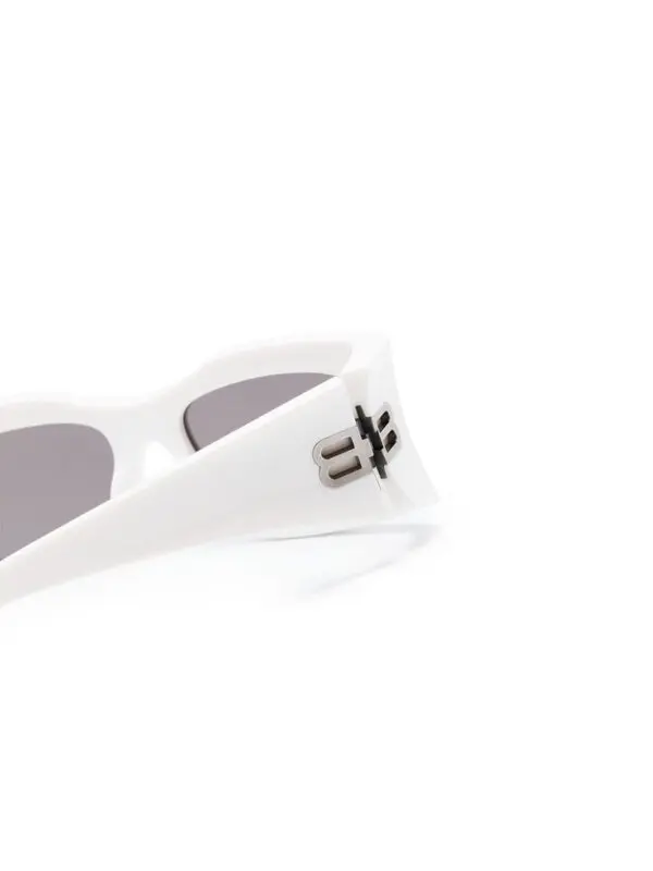 Balenciaga Bb0291s Rectangular Sunglasses - White