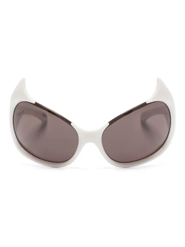 Balenciaga Gotham Cat-eye Sunglasses - White