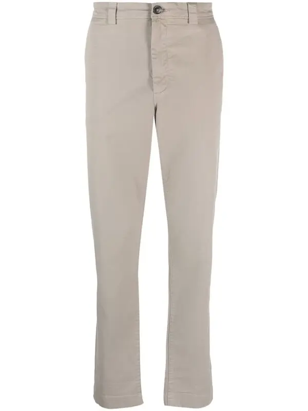 Woolrich Tailored Stretch-cotton Twill Trousers - Neutrals