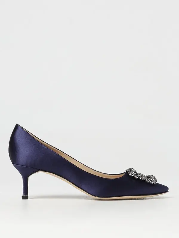 Manolo Blahnik Embellished Pointed Toe Pumps