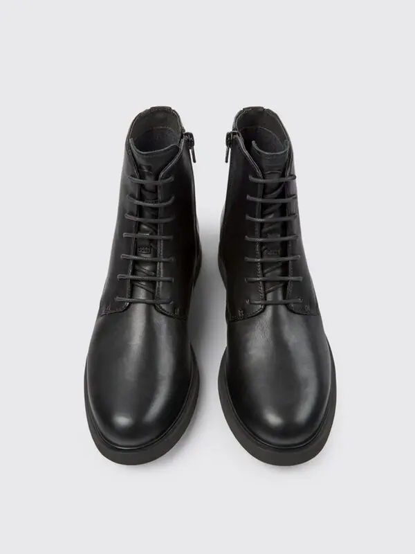 Camper Sitvaletto Iman Leather Lace-up Boots - Black