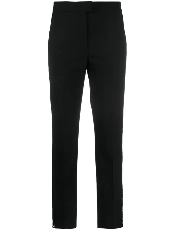 MAISON CLOSE Lace Stripe Tailored Trousers