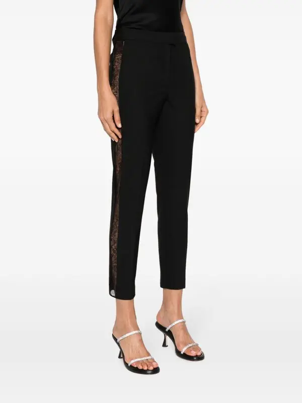 MAISON CLOSE Lace Stripe Tailored Trousers