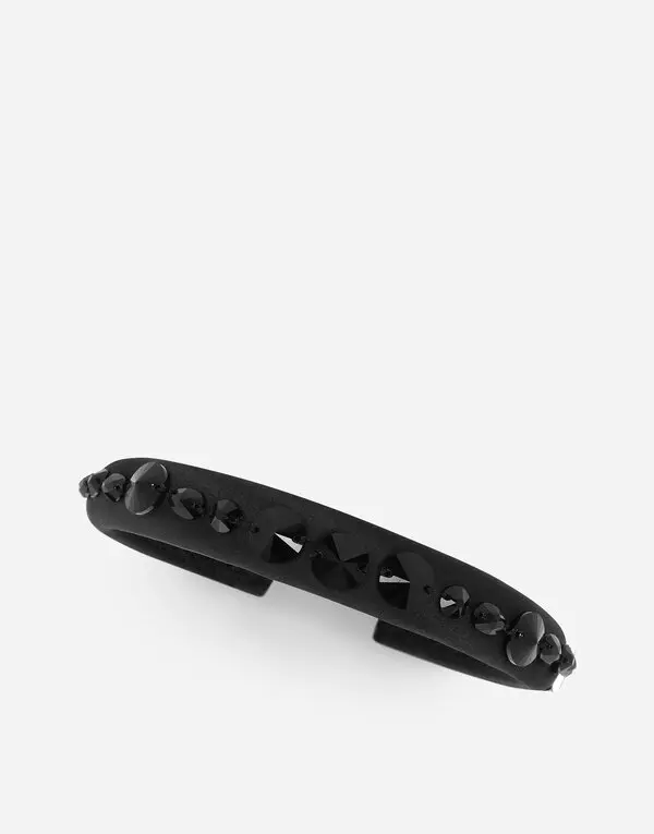 Dolce & Gabbana Satin Headband With Stone Appliques