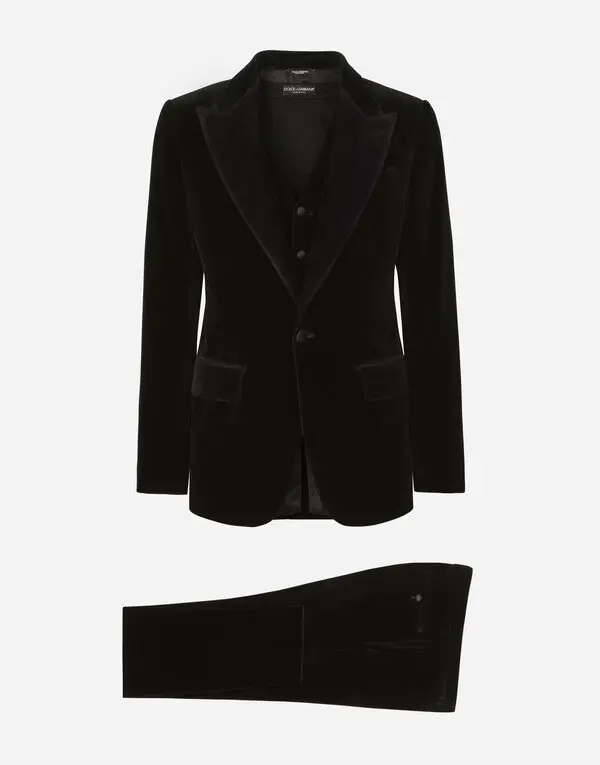 Dolce & Gabbana Single-breasted Smooth Velvet Suit