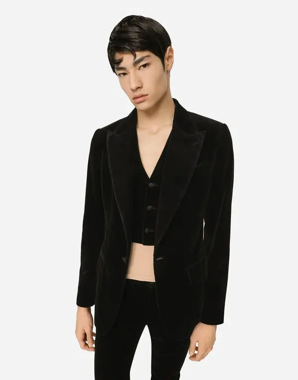 Dolce & Gabbana Single-breasted Smooth Velvet Suit