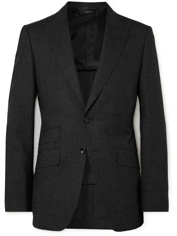 TOM FORD O'connor Slim-fit Checked Wool Suit Jacket