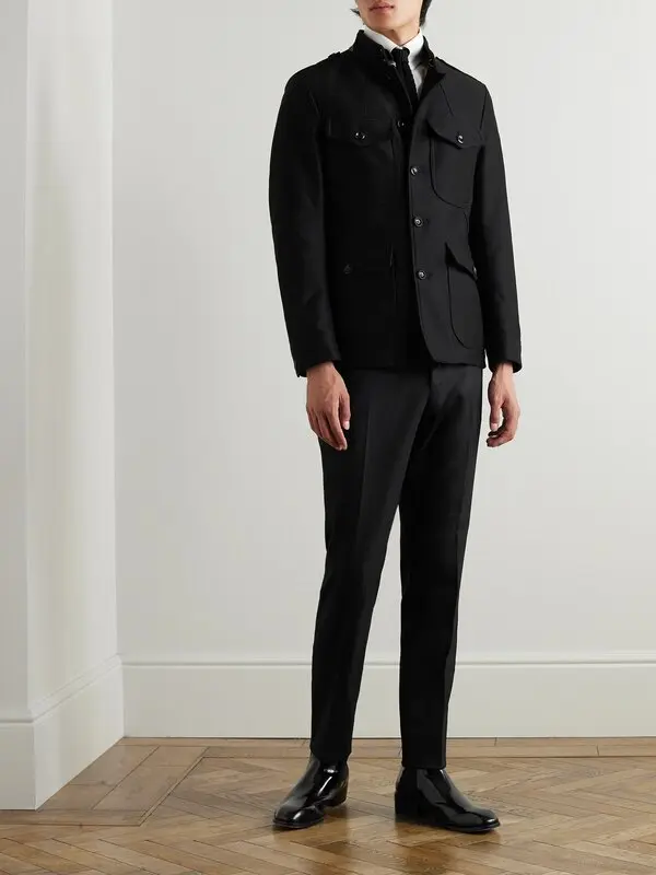 TOM FORD Slim-fit Cotton-moleskine Coat