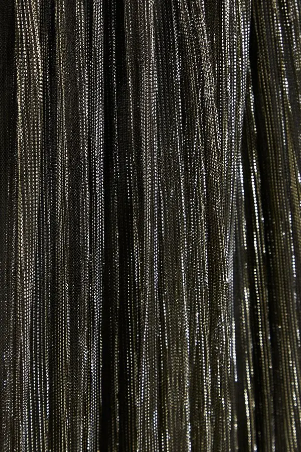 MARANT ETOILE Benedicte Pleated Metallic Mini Skirt