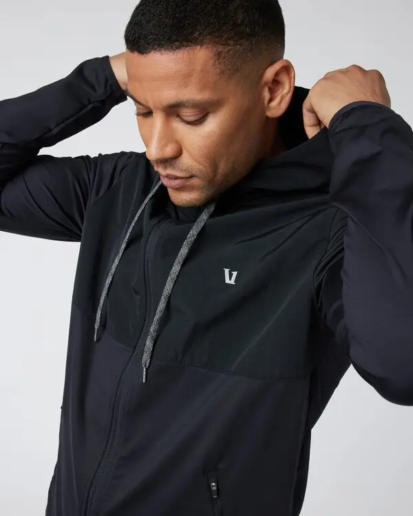 Vuori Sunday Element Hooded Jacket - Black