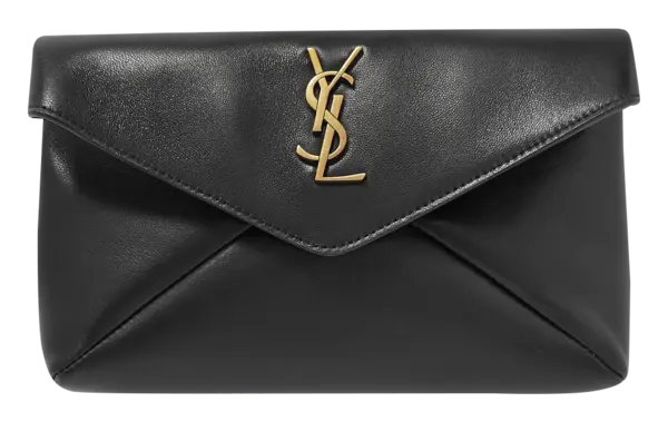 Saint Laurent Cassandre Leather Clutch