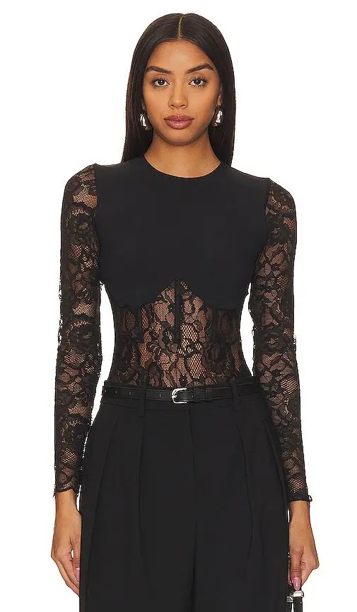 FLEUR DU MAL Boned Bodysuit