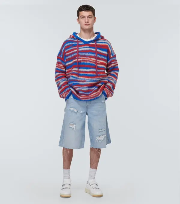 ERL Gradient Knitted Hoodie - Multicoloured