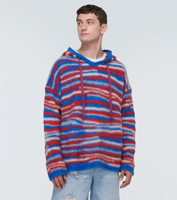 ERL Gradient Knitted Hoodie - Multicoloured