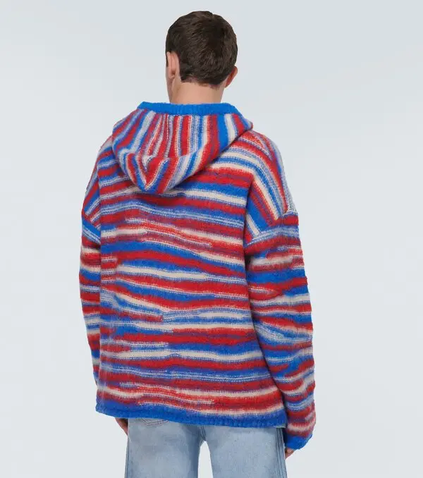 ERL Gradient Knitted Hoodie - Multicoloured