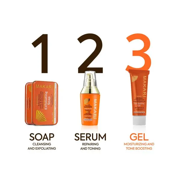 MAKARI Extreme Argan & Carrot Oil Tone Boosting Gel 1oz - Multi Color Bottle