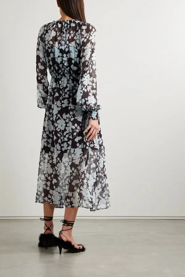 aleksandra midi dress Lovers and Friends Alexandra Midi Dress in Black Brocade