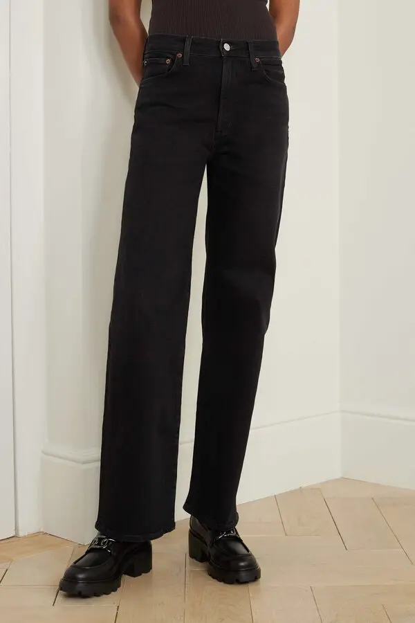 AGOLDE Net Sustain Harper Mid-rise Straight-leg Organic Jeans