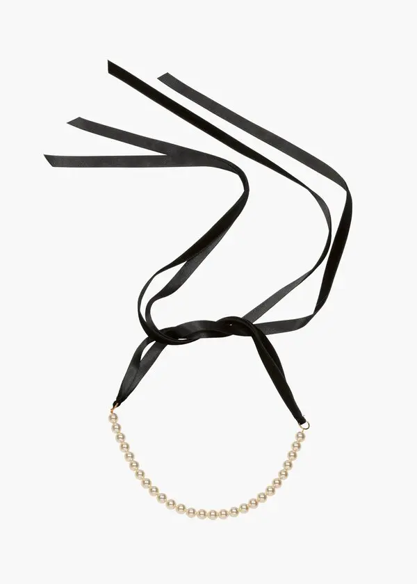 JENNIFER BEHR Ribbon Tie - Pearl