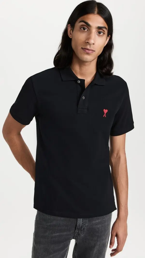 AMI Paris De Coeur Polo Shirt