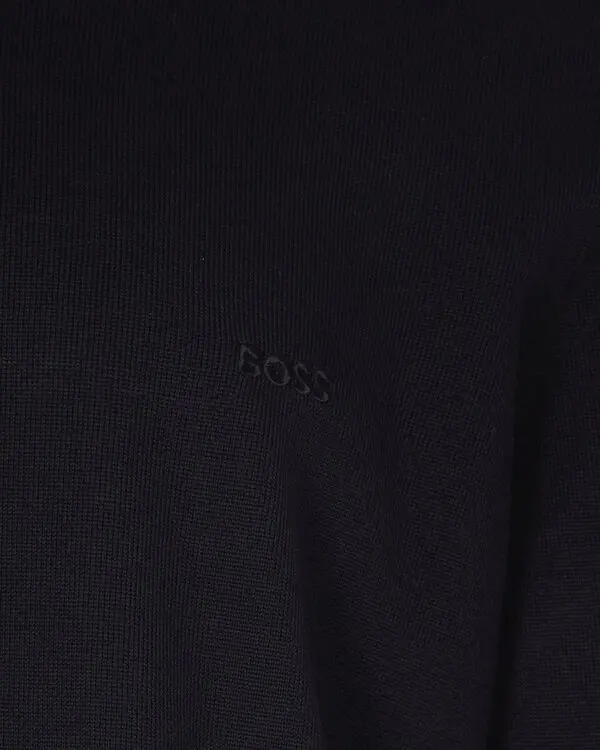 BOSS Virgin Wool Sweater - Black