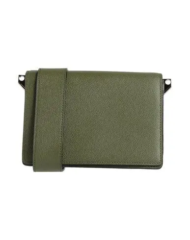 VALEXTRA Military Calfskin Cross-body Bag - Green