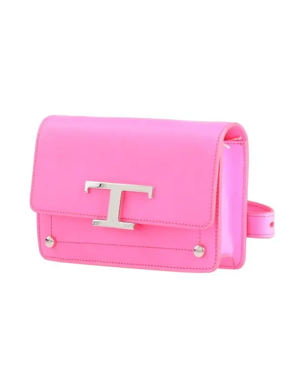 TOD'S Leather Belt Bag With Appliqués - Pink