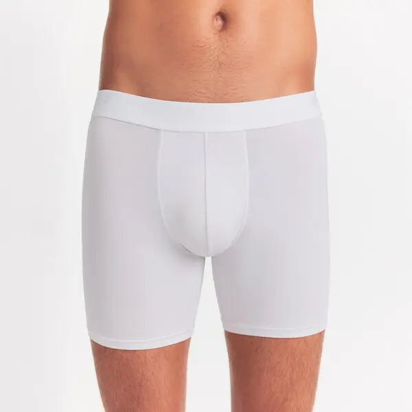 SKIMS 3" Boxer Brief | Black | | Stretch - Chalk