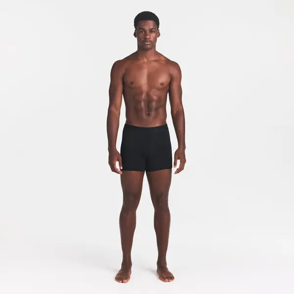 SKIMS 3" Boxer Brief | Green | | Stretch - Obsidian