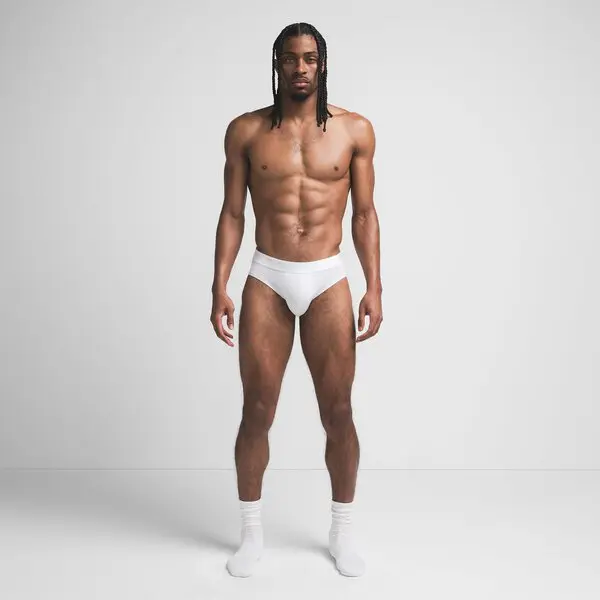 SKIMS Brief | Red | Small | Stretch - Chalk