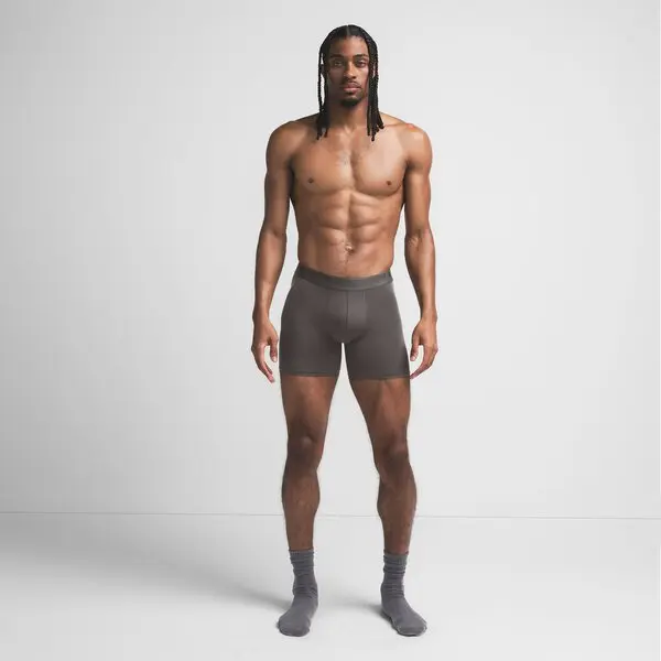 SKIMS Stretch 5 Inch Boxer Brief - Gunmetal