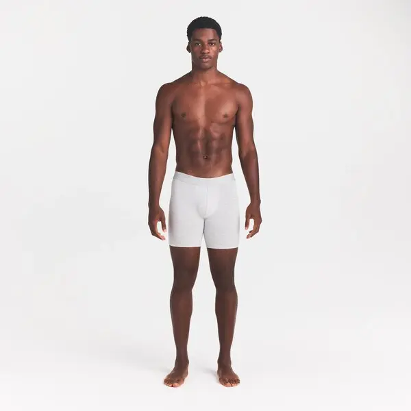 SKIMS 5" Boxer Brief | Grey | | Stretch - Light Heather Grey