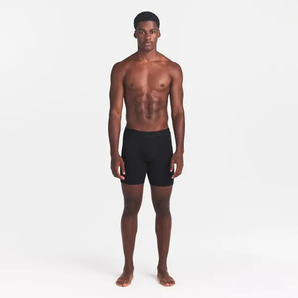 SKIMS 5" Boxer Brief | Green | | Stretch - Obsidian