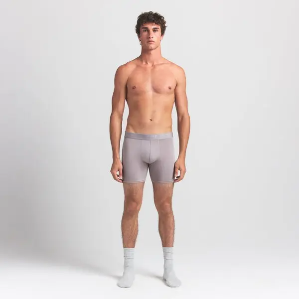 SKIMS 5" Boxer Brief | Red | | Stretch - Oyster