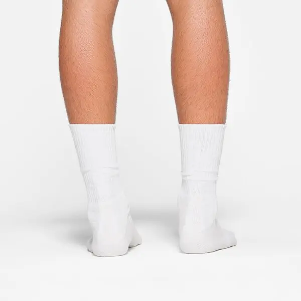 SKIMS Tube Crew Sock 3-pack - Chalk