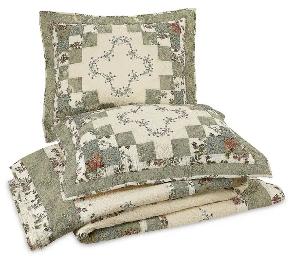 MODERN HEIRLOOM Olivia 3-piece King Quilt Set