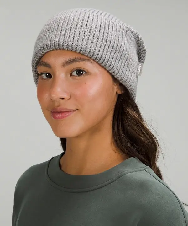 Lululemon Ribbed Merino Wool-Blend Knit Beanie In Heathered  display picture 1
