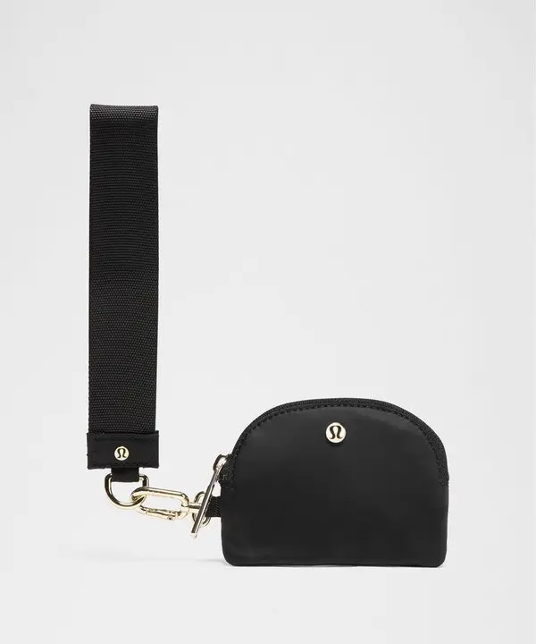 Lululemon Dual Pouch Wristlet - Black/gold