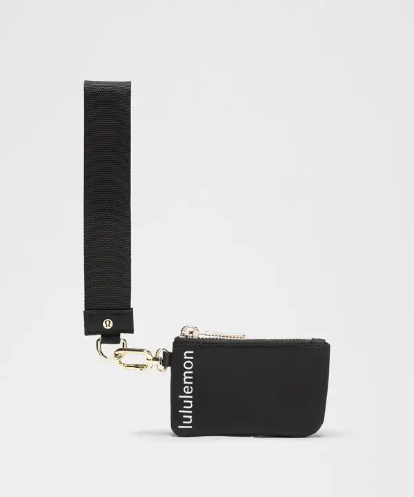 Lululemon Dual Pouch Wristlet - Black/gold