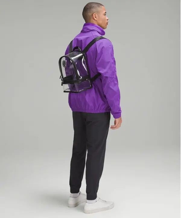 Clear Backpack Mini 10L (Logo) - Black/Silver Lululemon Clear Backpack Mini 10l - Black | Editorialist main image 4