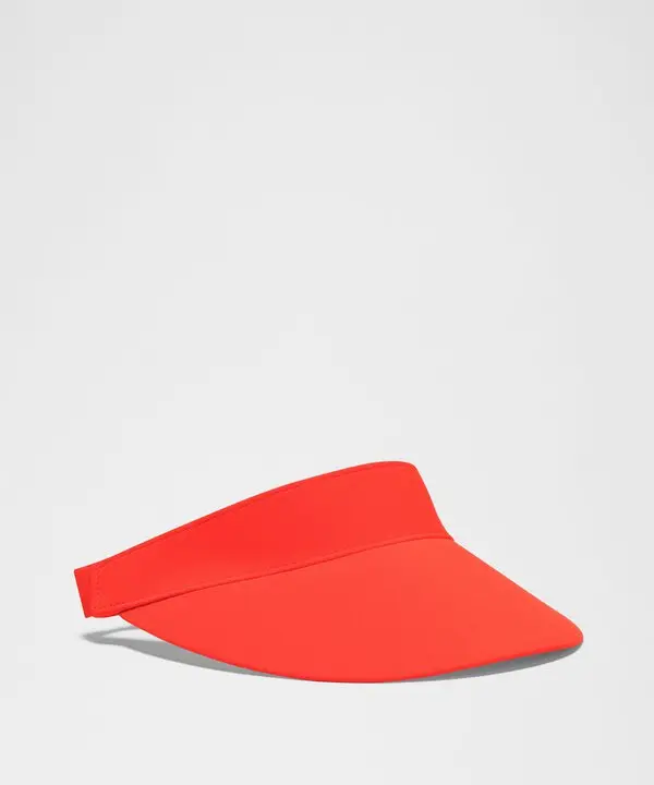 Lululemon Fast Paced Wide Band Running Visor - Cherry Ember