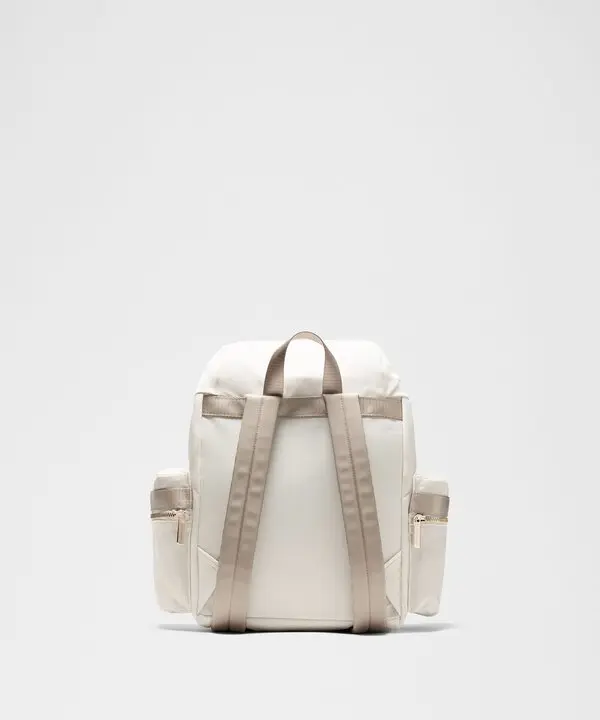 Lululemon Wunderlust Backpack - Light Ivory/wacky Khaki/gold