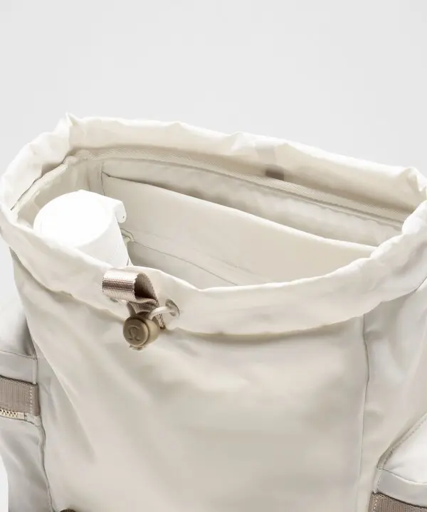 Lululemon Wunderlust Backpack - Light Ivory/wacky Khaki/gold