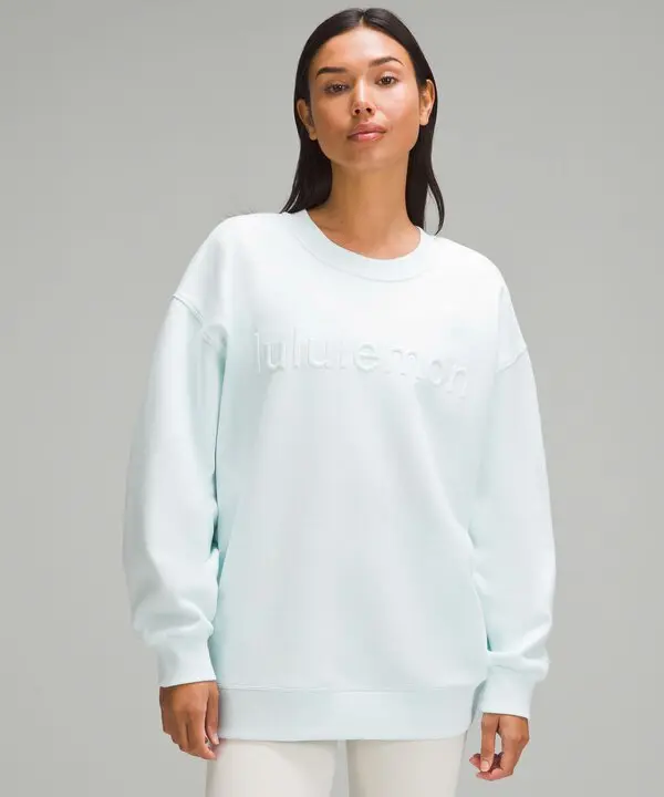 Lululemon Perfectly Oversized Crew Fleece - Sheer Blue