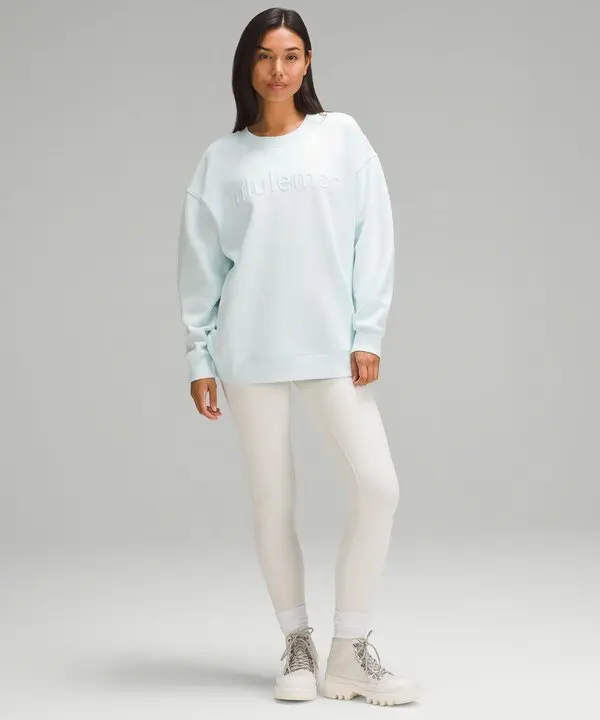 Lululemon Perfectly Oversized Crew Fleece - Sheer Blue